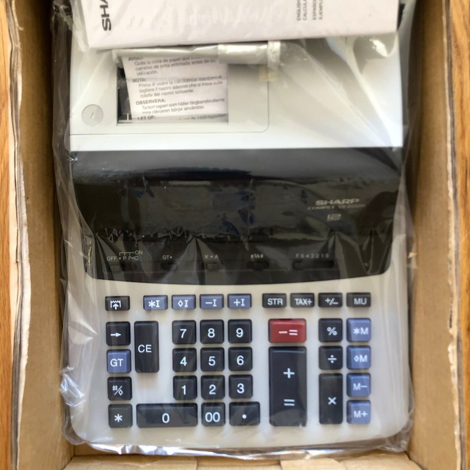 Sharp Compet VX-2652H Electronic Printer Desktop Calculator Large Keys ...