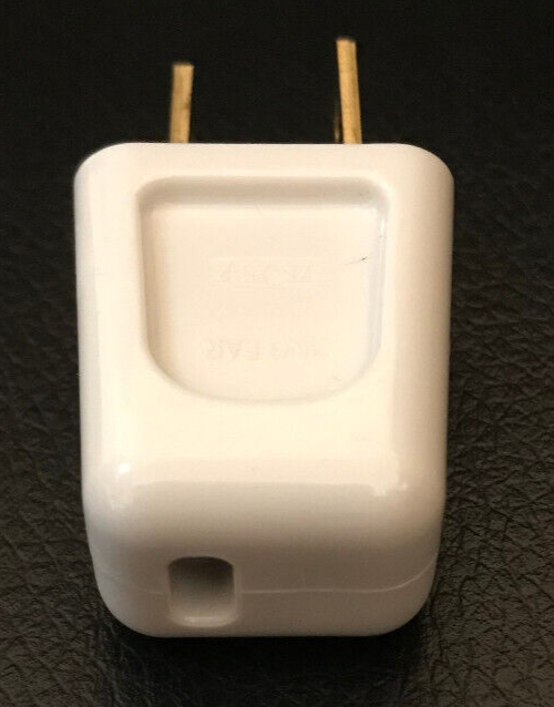 New White Quick Connect Lamp Plug For SPT-1 Cord, Polarized Blades, U.L ...