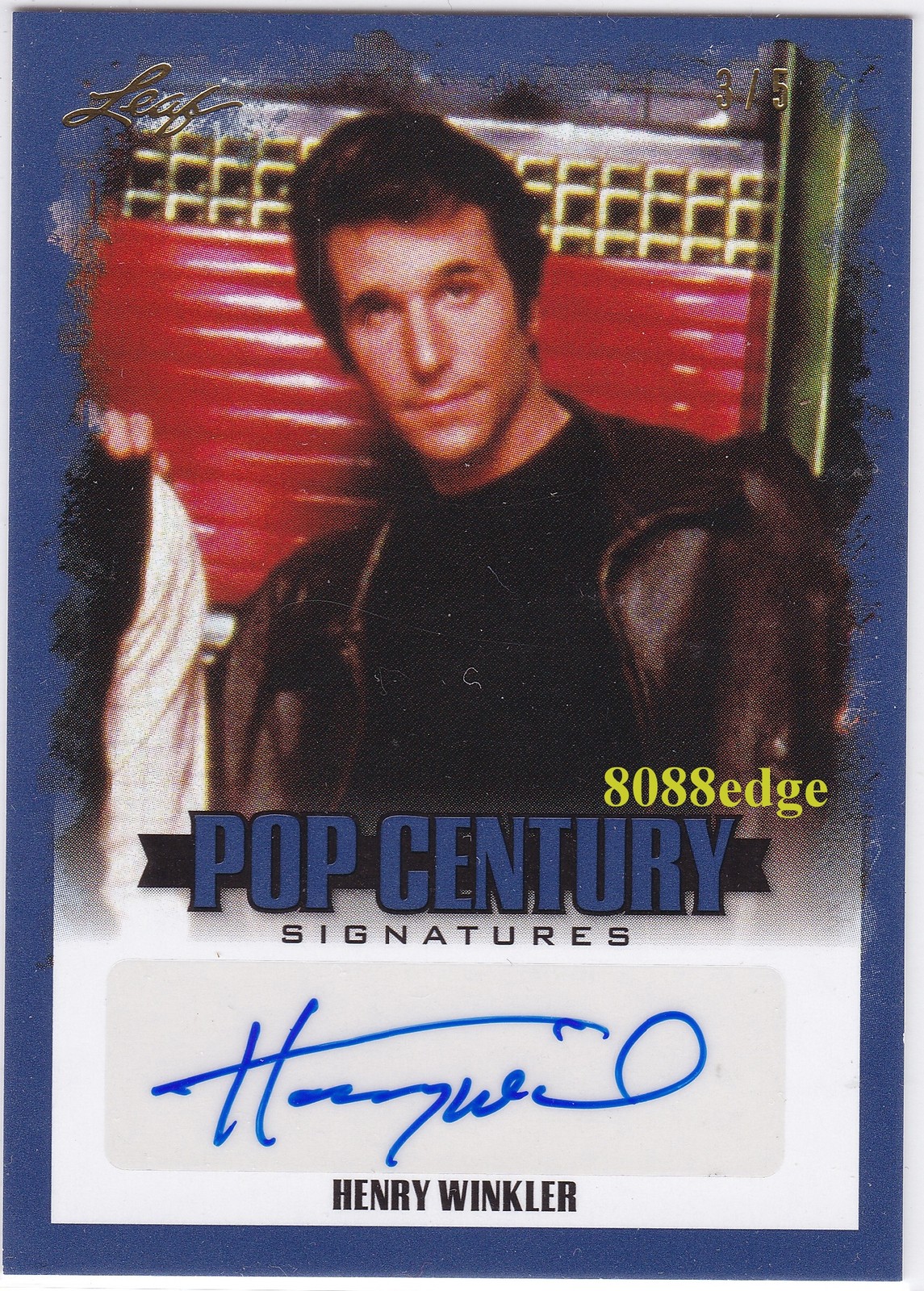 2015 POP CENTURY AUTO: HENRY WINKLER #3/5 "FONZIE/HAPPY DAYS" BGS 9 ...