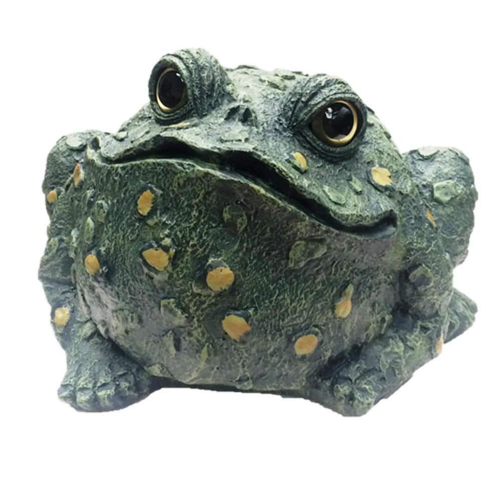 11in Jumbo Big Belly Happy Toad Garden Statue Outdoor Porch Patio Decor ...