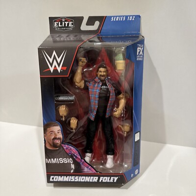 WWE Mick Foley Series 102 Commissioner Foley Mattel Elite Action Figure ...
