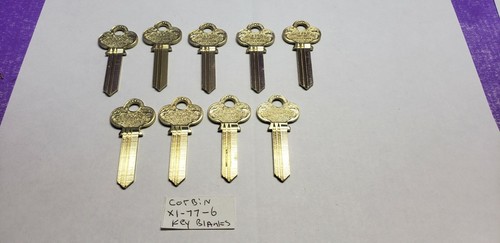 9 ORNATE CORBIN X1-77-6 LOCKSMITH ORIGINAL CORBIN KEY BLANKS NEW OLD ...