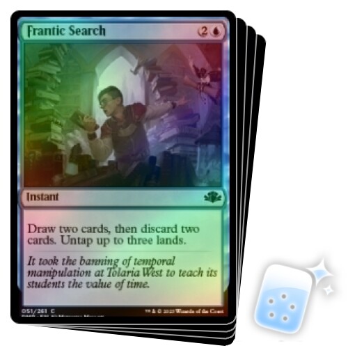 FOIL FRANTIC SEARCH X4 Dominaria Remastered Magic MTG MINT CARD | eBay