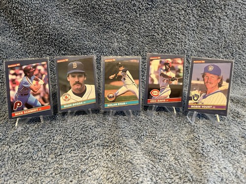 1986 Donruss Baseball Star Lot of 5 Nolan Ryan, Boggs, Schmidt, Yount ...