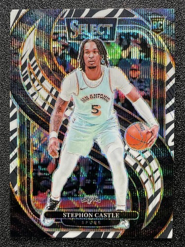 2024-25 Panini Select - Premier Level Stephon Castle #175 Zebra Prizm ...