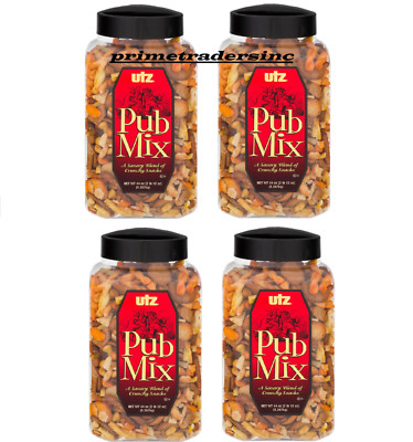 4 Packs Utz Pub Mix Barrels A Savory Blend of Crunchy Snacks 44 OZ. | eBay