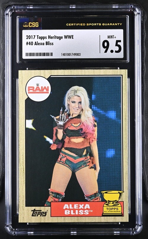 2017 Topps Heritage WWE - #40 Alexa Bliss - CSG 9.5 | eBay
