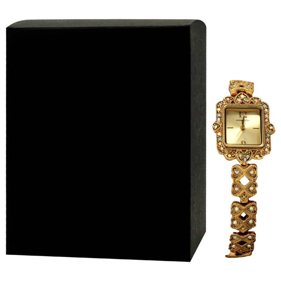 MSHLLG Loulou - Gold Stainless Steel Bracelet Watch by Manoush for ...