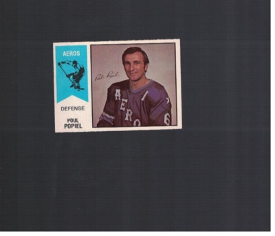 Paul Popiel Houston Aeros 1974-75 O-Pee-Chee WHA Card #59 Ex+ A | eBay
