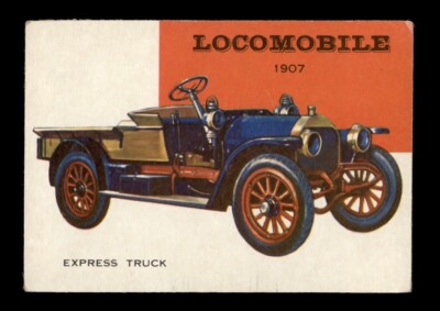 1954 TOPPS WORLD ON WHEELS #36 LOCOMOBILE EXPRESS TRUCK 1907 | eBay