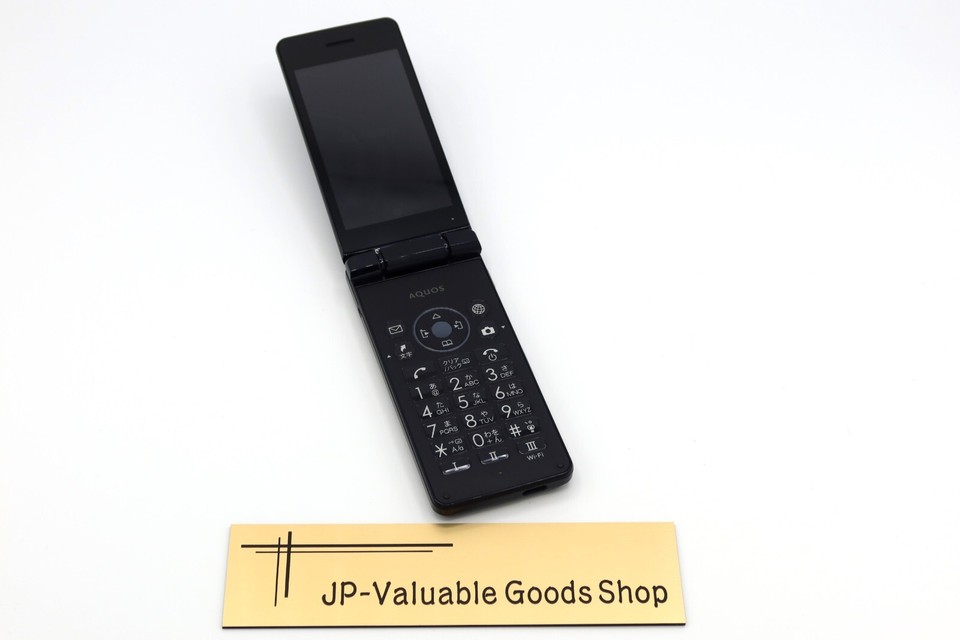 [B] SHARP A205SH A206SH AQUOS KEITAI 4 Factory Unlocked SIM Flip Black ...