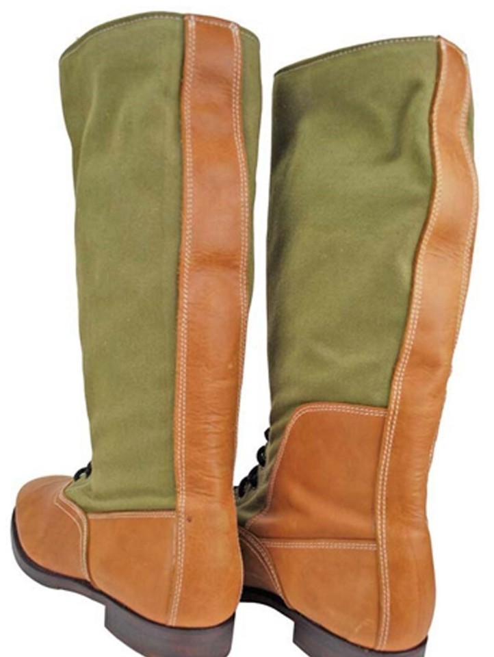WW2 German DAK Boots Leather sole Hobnails Military Afrika Korps | eBay