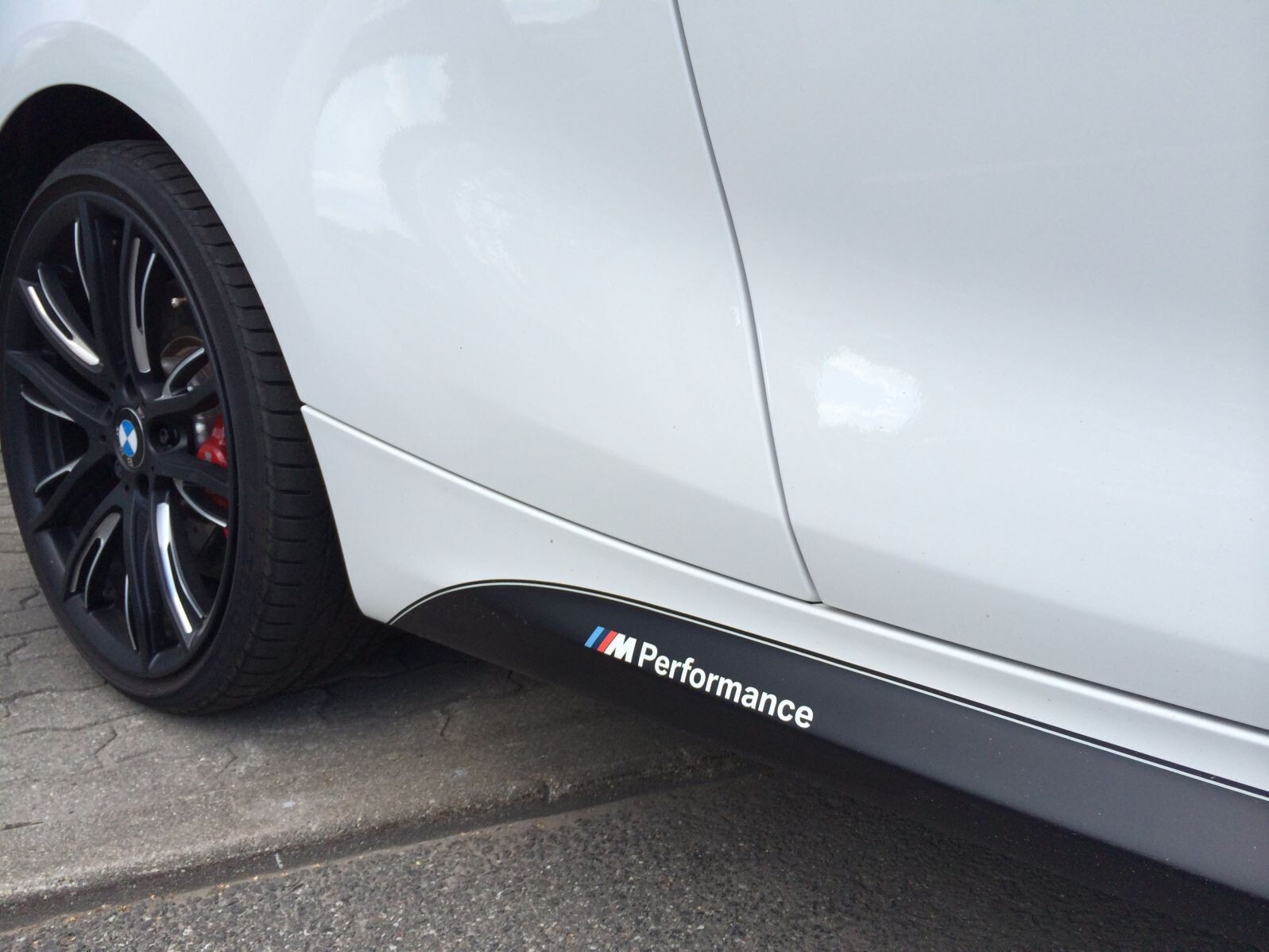 2x BMW M Performance White letters decal sticker for E90 E46 F20 F30 ...