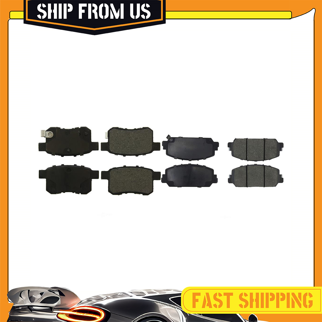 Centric Front Rear RH+LH Ceramic Brake Pads SET For 2016 2017 Honda ...