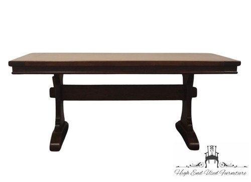 KLING COLONIAL Solid Pine Rustic Americana 70" Trestle Dining Table | eBay