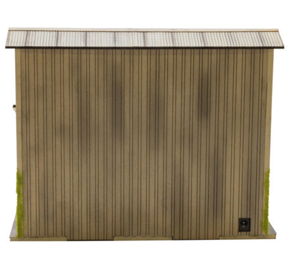 O Scale Rustic Motorcycle Shop LED Lit Exterior with Motorcycles ...