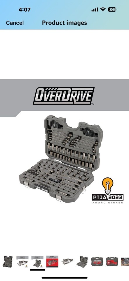 CRAFTSMAN OVERDRIVE 121-Piece Gunmetal Chrome Mechanics Tool Set, | eBay