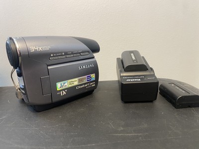 Samsung SC-D372 MiniDV Digital Camcorder 34X Zoom w/ Battery, Charger ...