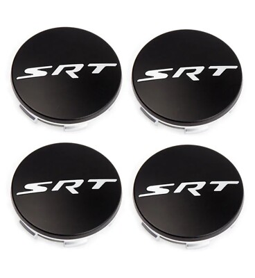 300/Charger/Challenger/Durango Satin Black SRT Center Caps | eBay