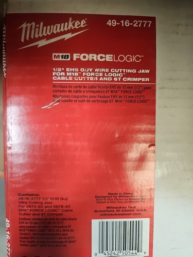 Milwaukee Cutting Jaw EHS 1/2" 49-16-2777(New) | eBay