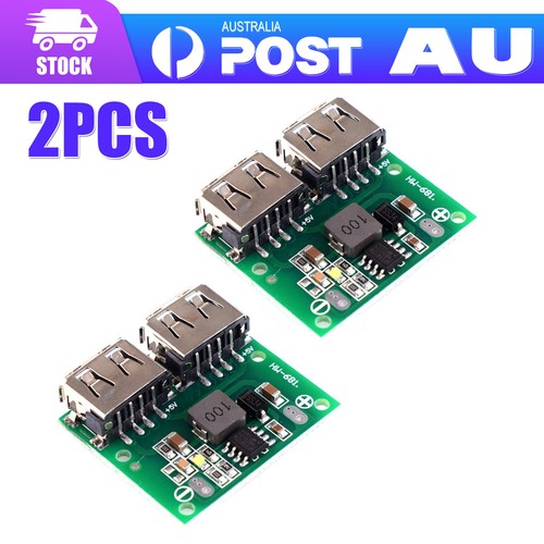 2Pcs Dual USB Step-Down Buck Converter 6-24V to 5V 3A DC-DC Charging ...