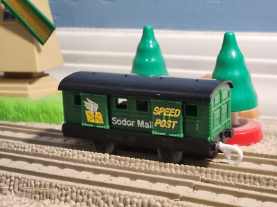 TOMY Trackmaster Thomas & Friends Sodor Mail Car Green 2006 RARE | eBay