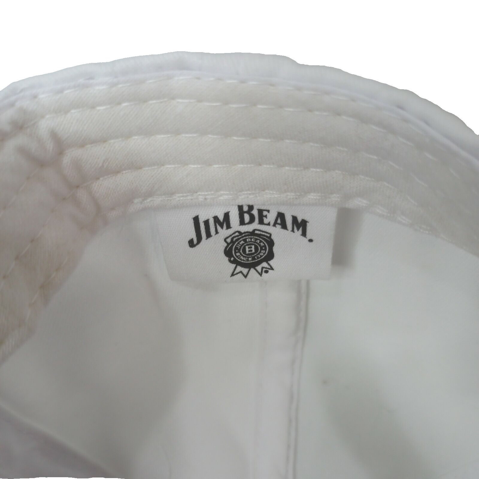 Jim Beam Snapback Cap Embroidered Logo Hat White Jim Beam Since 1795 | eBay