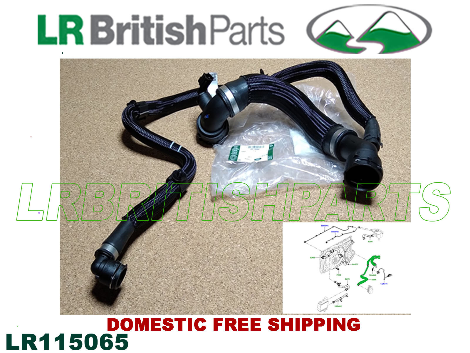 GENUINE LAND ROVER HOSE TO THERMOSTAT DISCOVERY SPORT EVOQUE 19 2.0L ...