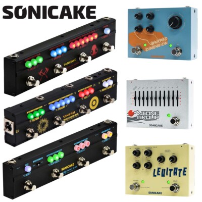 SONICAKE Guitar Multi-Effects Pedal Delay Distortion Overdrive ...