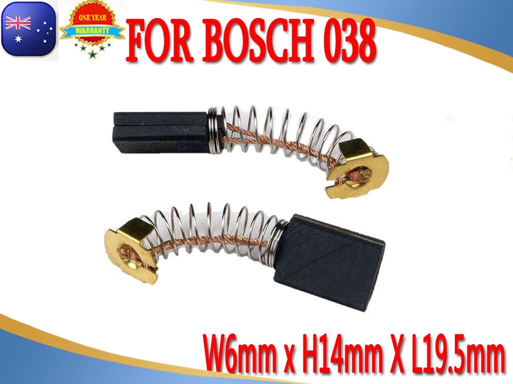 Carbon Brushes For Bosch 038 Belt Sander 3 607 014 507 GBS-100A 6X14X19 ...