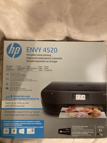 HP Envy 4520 All-In-One Wireless Print Scan Copy Photo Color Inkjet ...