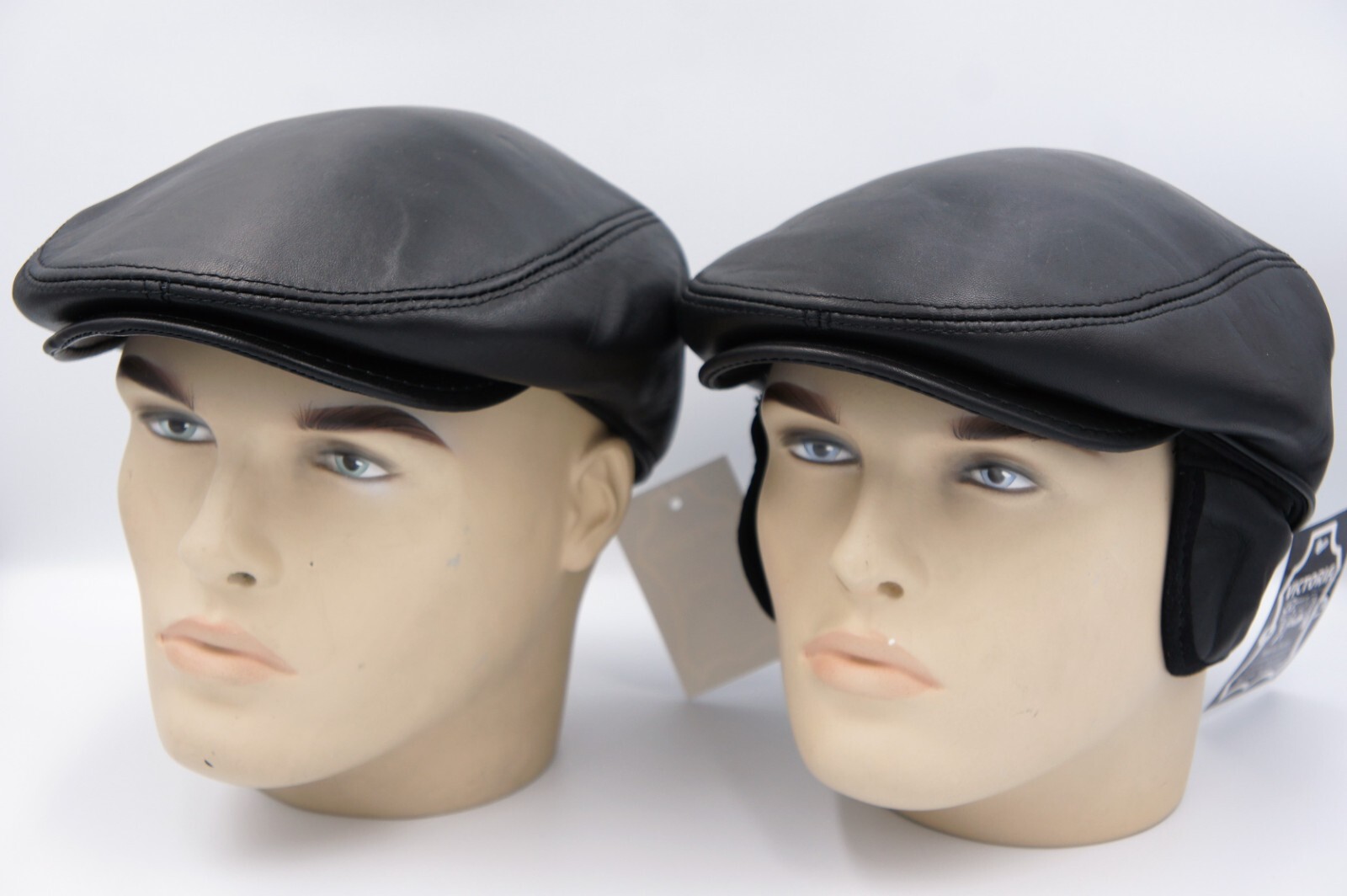 REAL LAMBSKIN LEATHER Driving Cap Newsboy Ivy Hat Golf Gatsby Flat ...
