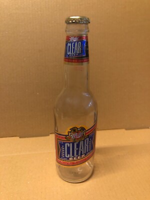 MILLER CLEAR BEER 12 oz Bottle Empty With Twist Cap Replaced ( See ...