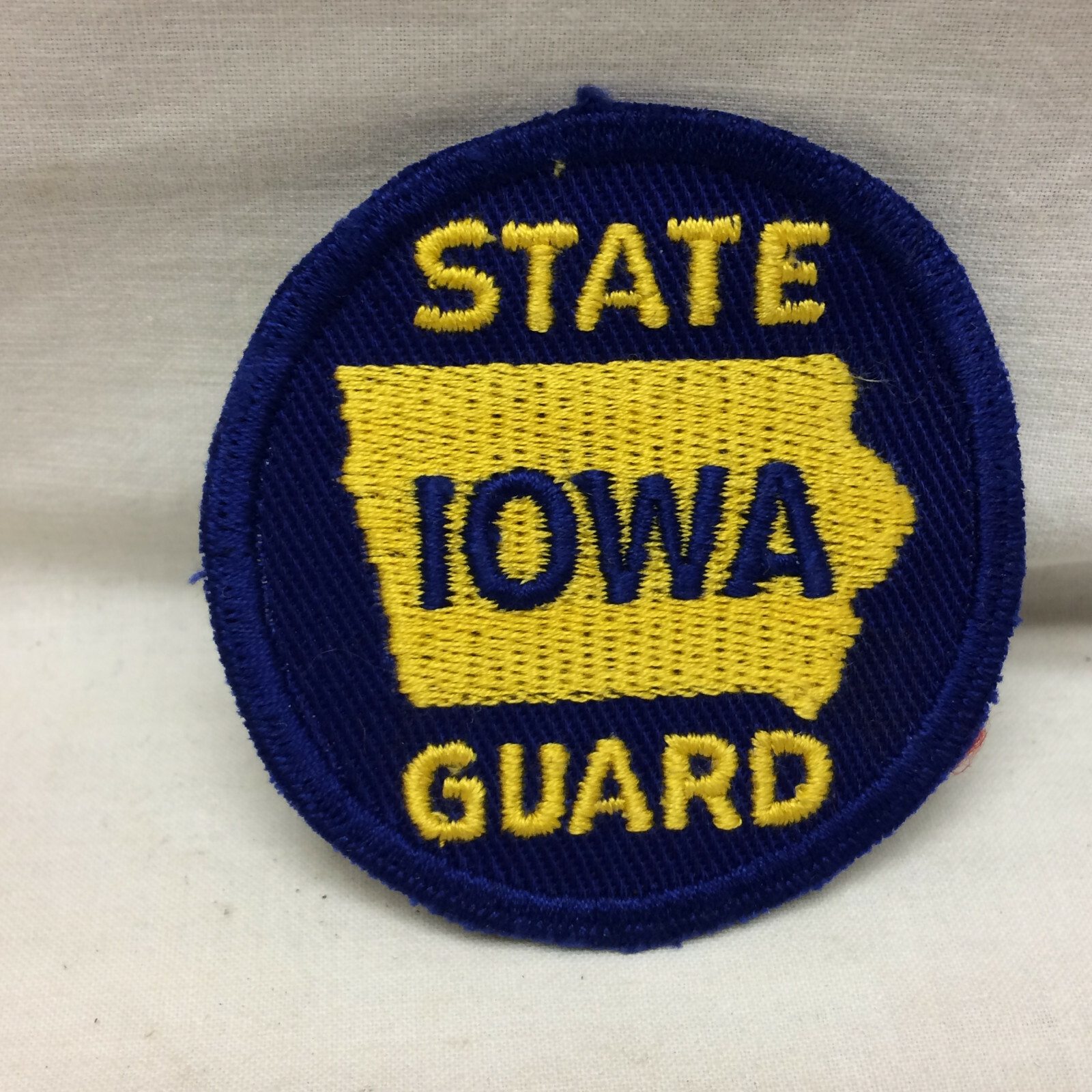 Military Patch Badge Iowa State Color Royal Blue Twill Tight Weave ...