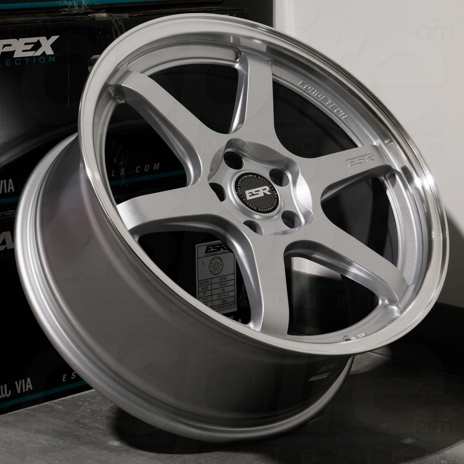 18x8.5 Silver Wheels ESR AP6 5x100 30 (Set of 4) 72.56 | eBay