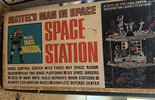 Matel Major Matt Mason space Station 1966 - Includes Box - Most Pieces ...