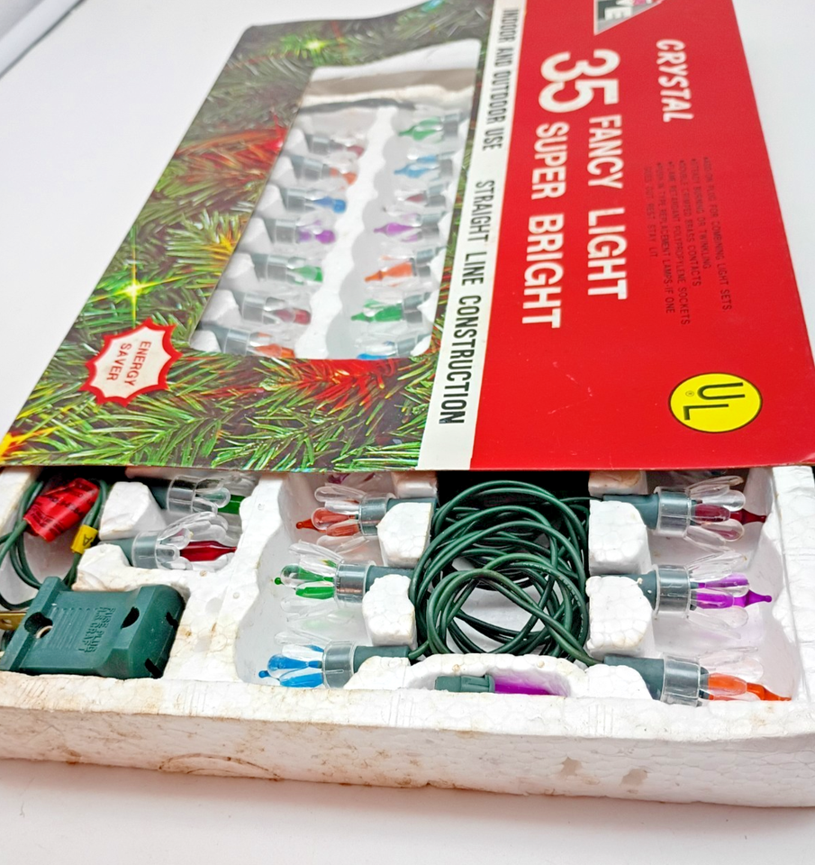 Vintage Crystal String Lights Fancy Super Bright Tulip 35 Taiwan Multi ...