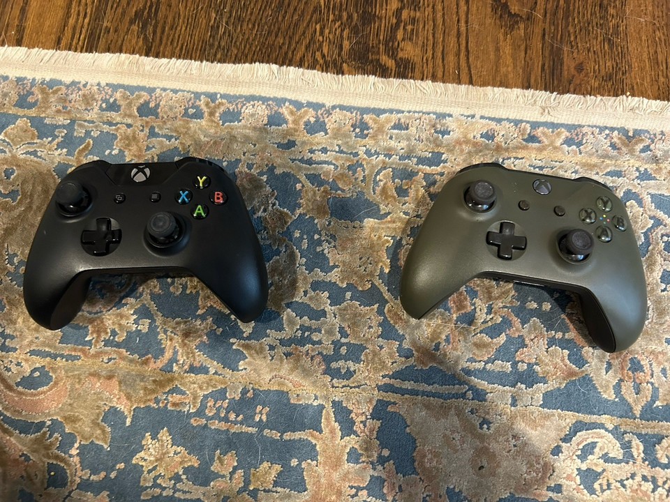 Microsoft Xbox One S Military Green Console Model 1681 w/ controllers ...