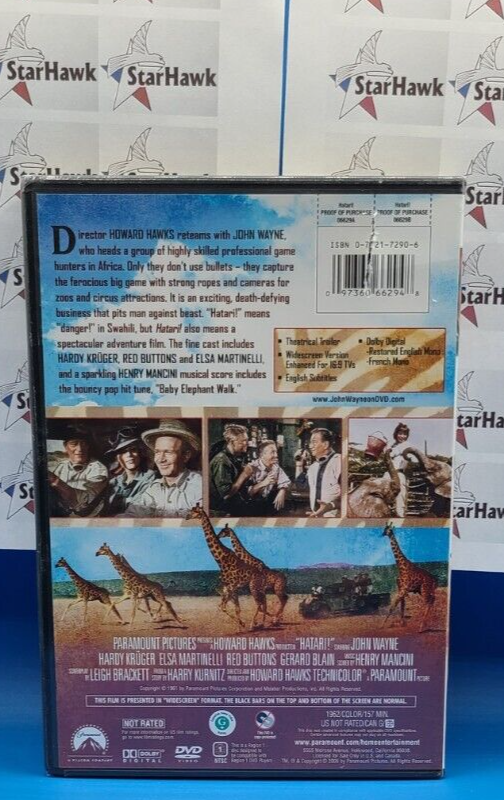 Hatari! DVD Movies for Preppers, collectors, movie buffs. 97360662948| eBay