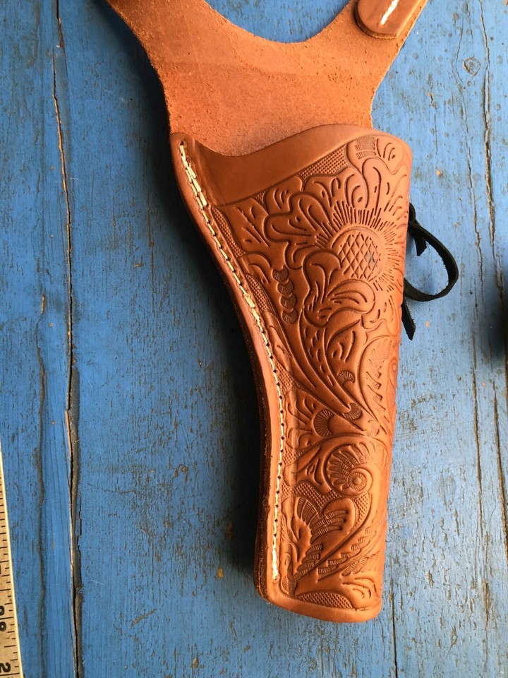 FITS Colt Uberti Pocket Navy 1858 Remington 5.5" Leather Shoulder Sling ...