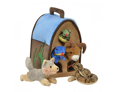 Desert House Plush Animal Toy with Removable Lizard, Snakes, Sheep ...
