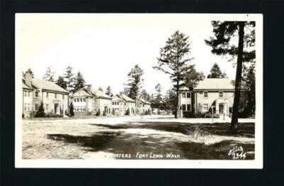 Fort Lewis Washington WA 1940s RPPC Row of Nice Brick Officers Homes ...