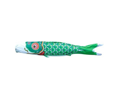 Koi Nobori Windsock 79" 2m YU-zen green NYLON Carp Fish Kite Flag Made ...