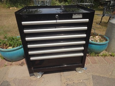 HALFORDS INDUSTRIAL ROLLER CABINET ~ TOOL STORAGE ~ 6 DRAWERS | eBay UK