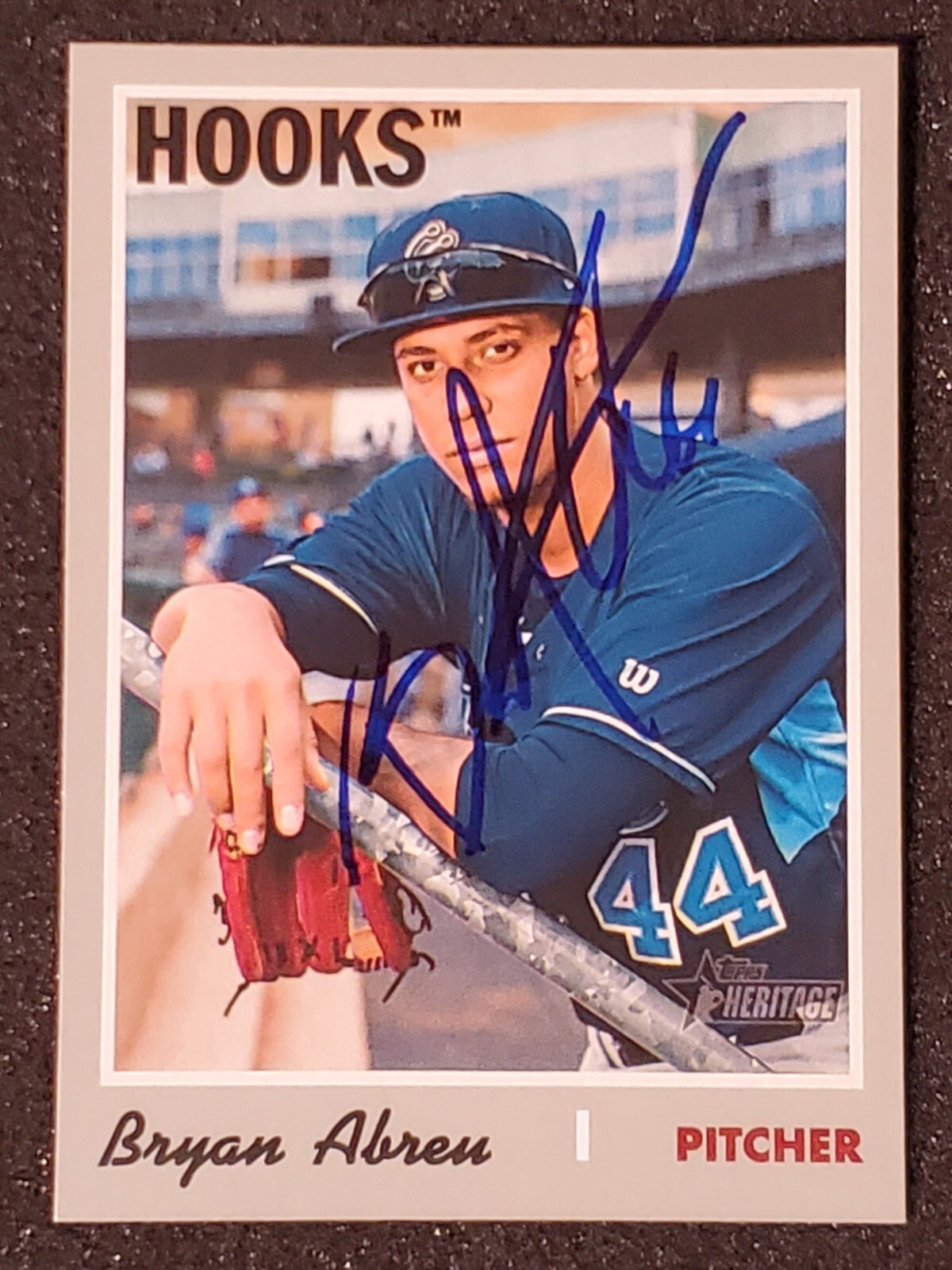 BRYAN ABREU SIGNED 2019 TOPPS HERITAGE MINOR LEAGUE BASEBALL CARD #139 ...