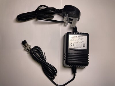 UK Replacement 18V AC-AC Adaptor Power Supply for Behringer MX802A ...
