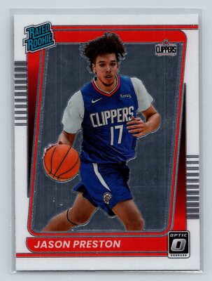2021 Donruss Optic Jason Preston Rated Rookie RC #160 Los Angeles ...