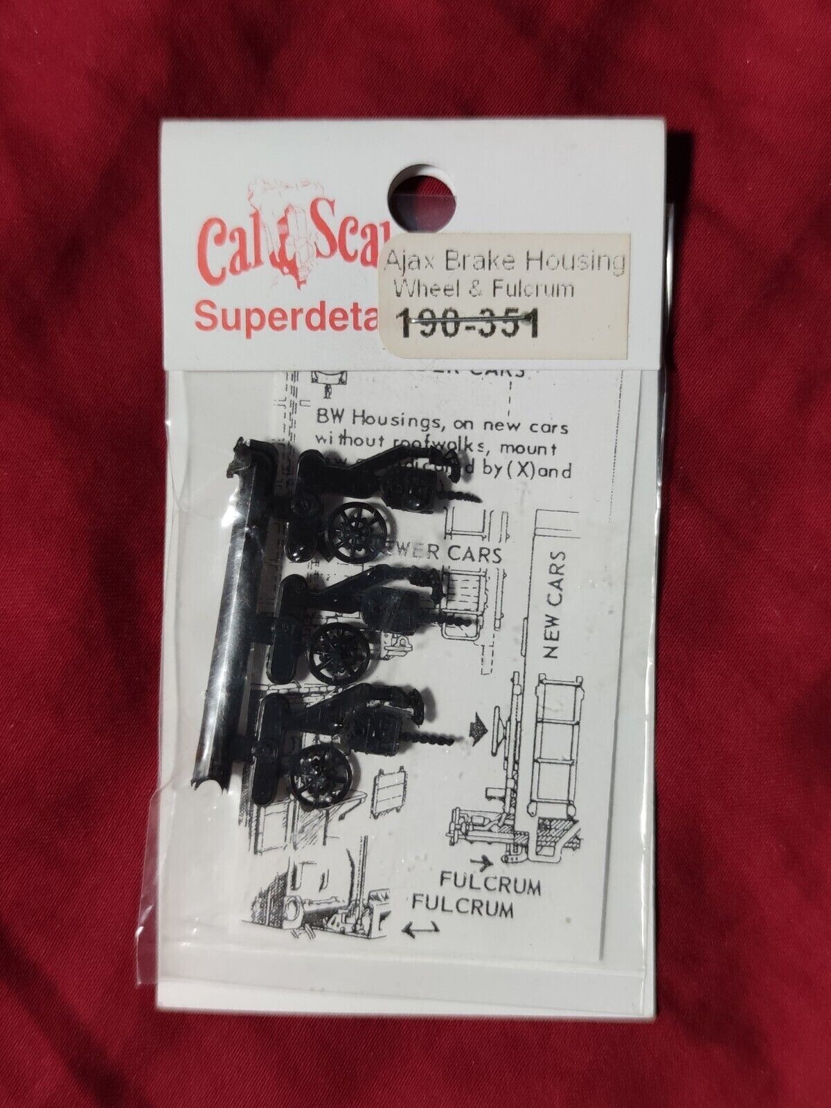 Cal Scale # 351 Ajax-Style Brake Wheels Plastic (6) HO Scale | eBay