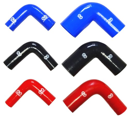 90 Degree Silicone Reducer Elbow Coolant Radiator Intercooler 25-16mm ...