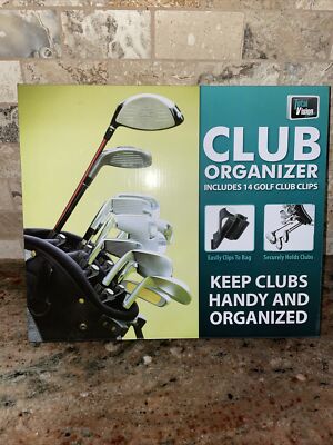 Total Vision Golf Club Organizers Set 14 Piece Golf Club Clips | eBay